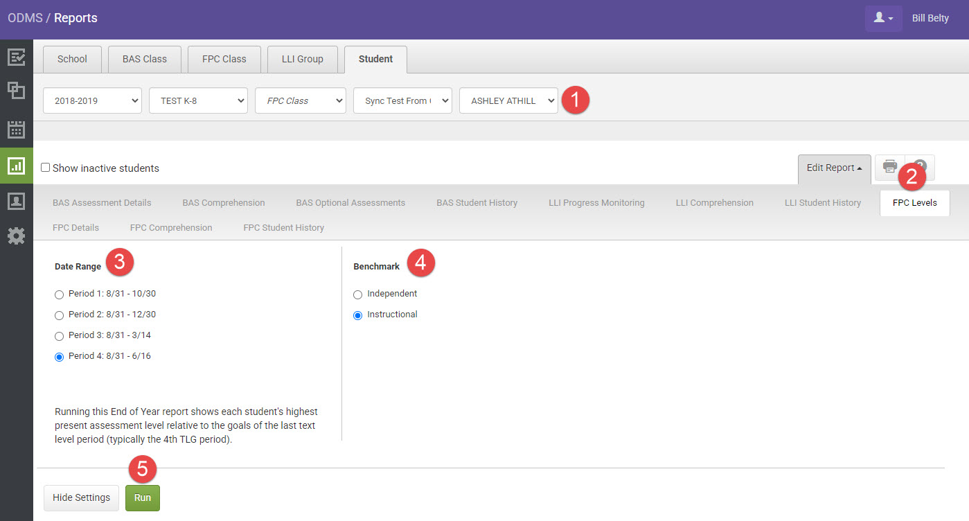 FPC Student Levels Report Overview with Heinemann Fountas & Pinnell ...